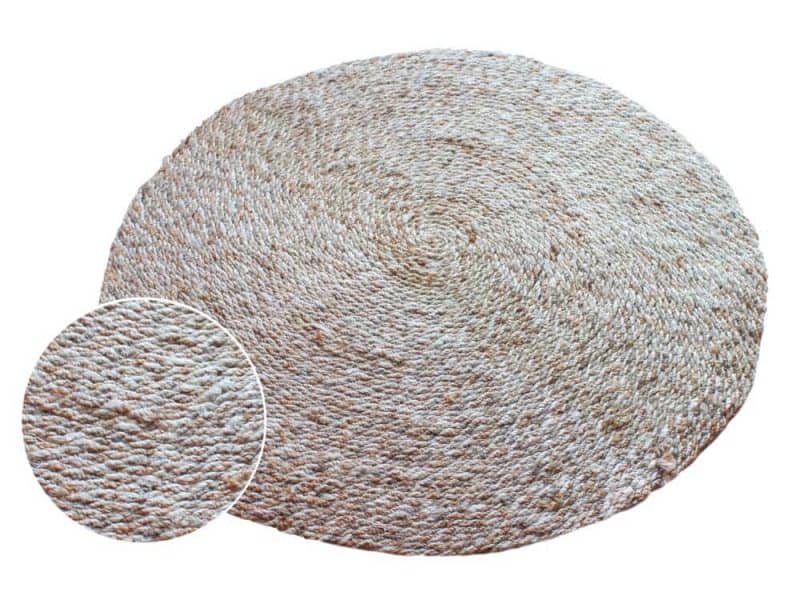 Reversible Jute Round Rugs - Coirtex